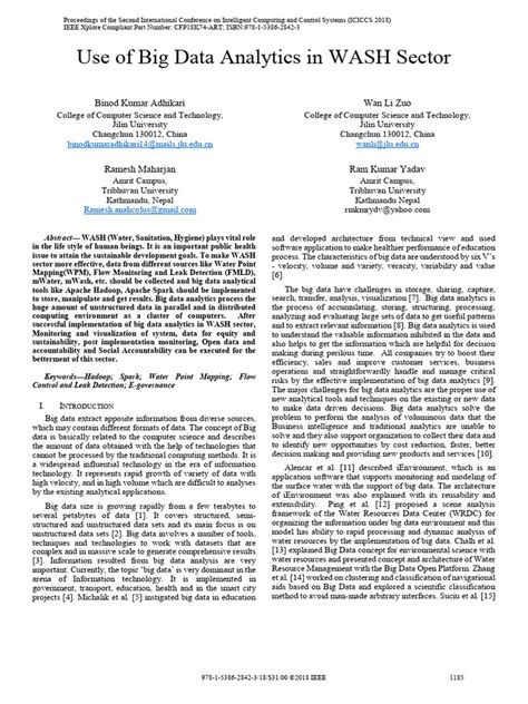 Adhikari2018paper6 Pdf Apache Hadoop Big Data