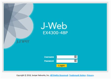 Juniper Ex4300 And Ex2300 J Web Authentication Via Tacacs Michael Mcnamara