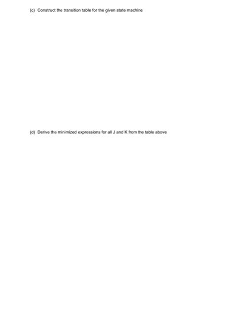 Solved 6 Using Jk Flip Flops Design A Sequential Circuit