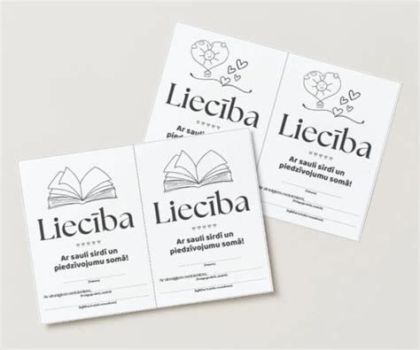 Liecības Vāciņi Melnbalts Materiāls Mācību Materiāli