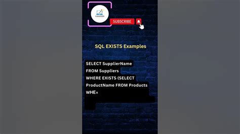 Sql Exists Keyword Most Used Keyword In Sql Codewithnd