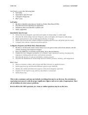 Master Lab Exams With CHM Safety Spectroscopy Colligative Course Hero
