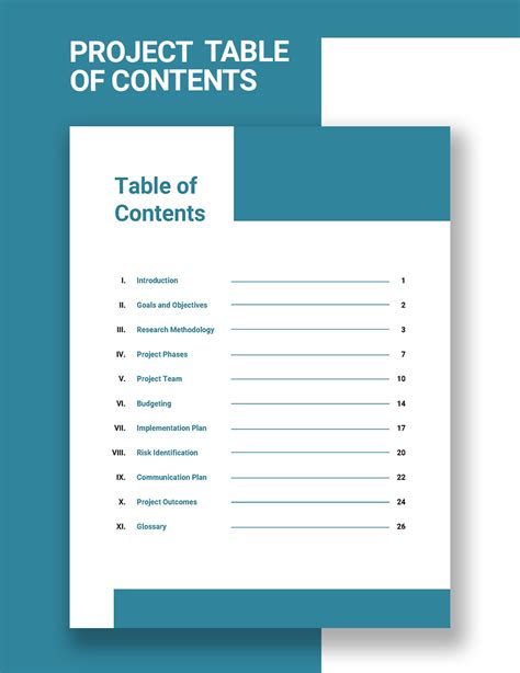 Table Of Content What Is A Table Of Content Definition Types Uses