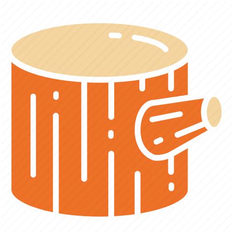 Autumn Forest Log Tree Trunk Wood Icon Download On Iconfinder