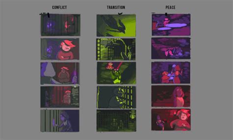 color scripts color relationships in support of the story munsell color system color
