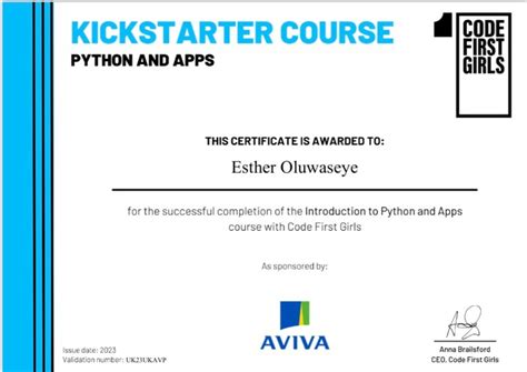 Esther O On Linkedin Pythoncoursecompletion Learningjourney