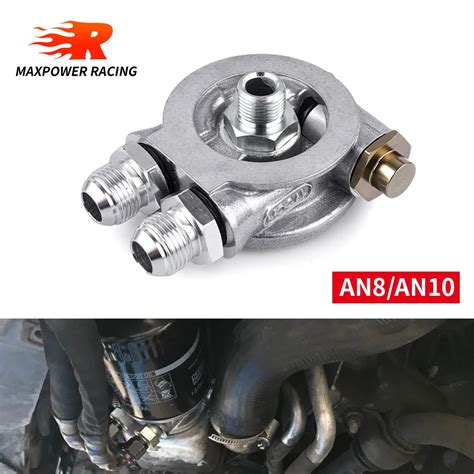 Universal Oil Cooler Filter Sandwich Plate Thermostat Adaptor 3 4 16