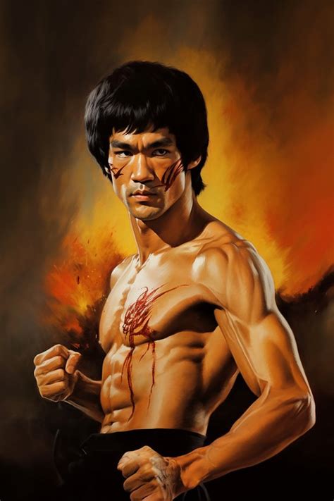 Bruce Lee Poster Film Poster Bruce Lee Portret Woondecoratie