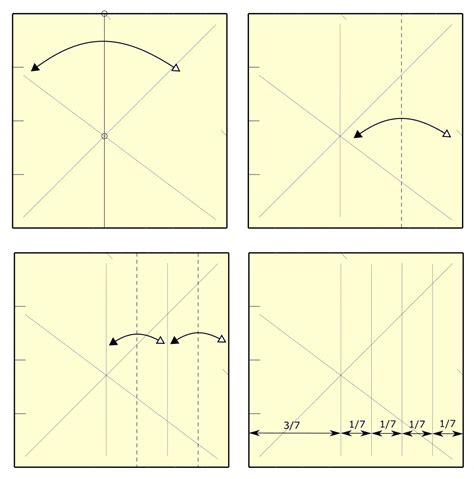 Dividing Paper Into Thirds Fifths Sevenths And So On Abrashi Origami Babe