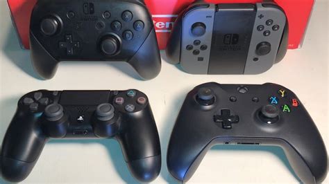 Switch Pro Controller Vs Dualshock 4 V2 Vs Xbox One V3 Vs Joy Con Grip