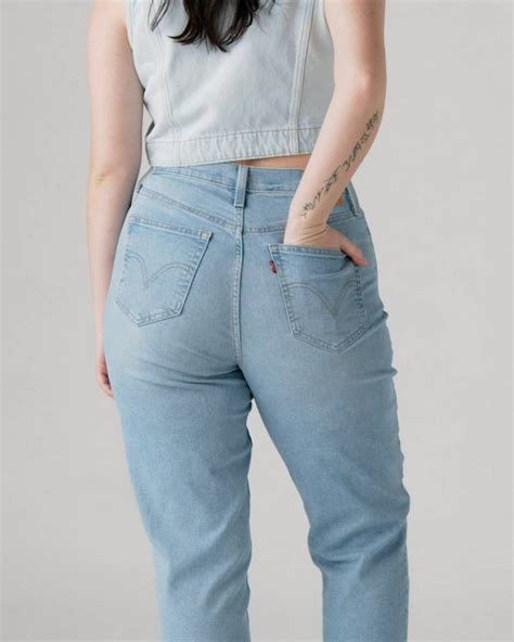 High Waisted Mom Jeans Blue Levis® Nl