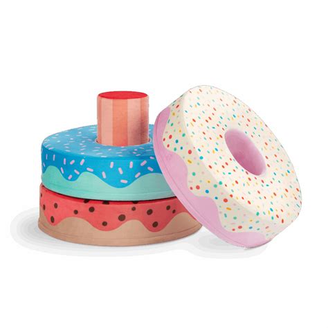 Squishy Stack Donuts Sweet Retreat Stacking Foam Donut Set Battat