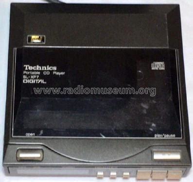 Portable CD Player SL XP7 R Player Technics Brand Build Radiomuseum Org