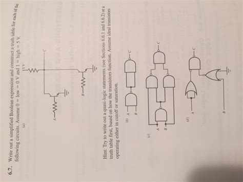 Solved Write Out A Simplified Boolean Expression And