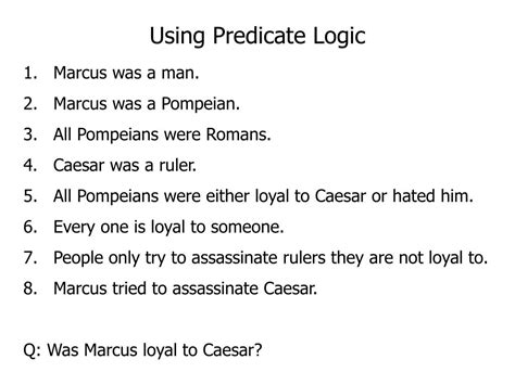 PPT Predicate Logic PowerPoint Presentation Free Download ID