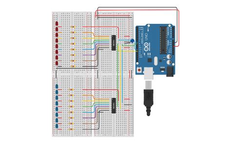 Circuit Design Experiment 8e Dual Binary Counters Tinkercad