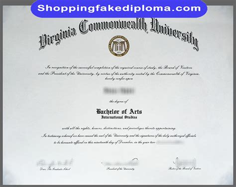 Fake Virginia Commonwealth University Degree Buy Fake Diploma Buy Degree Certificate Buy