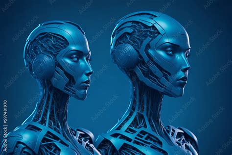 Ai Bot Background With Ai Background Screensaver With Artificial Intelligence Stock