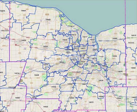 Rochester New York Zip Code Map Alexia Lorraine