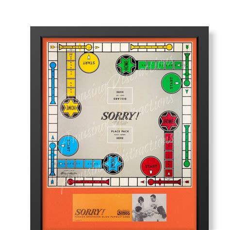 Sorry Game Board Etsy