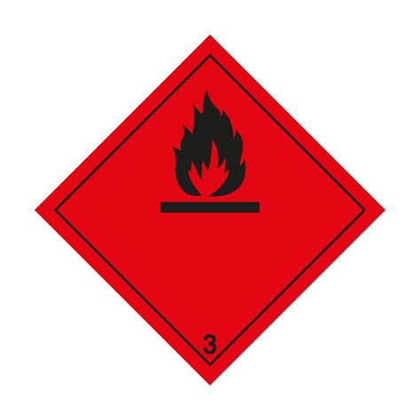 Flammable Hazard Warning Diamond First Safety Signs