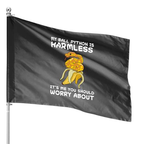 Python Lover My Ball Python Is Harmless Snake Reptile6211 House Flags Python Lover My Ball Python Is Harmless Snake Reptile6211 House Flags
