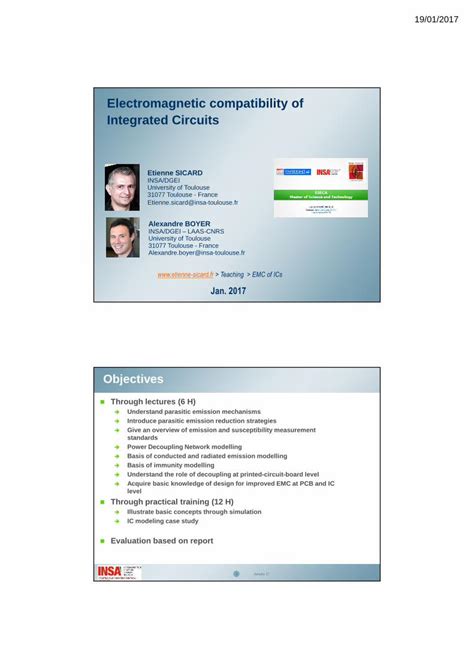 Pdf Electromagnetic Compatibility Of Integrated · Pdf Fileelectromagnetic Compatibility Of