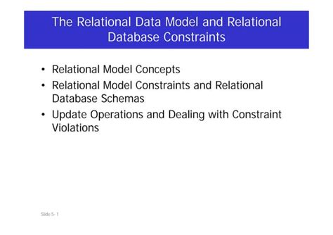 Relational Model On Database Management Ppt Pdf
