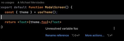 Typescript Not Recognising Custom Theme Properties · Issue 3850 · React Native Elementsreact