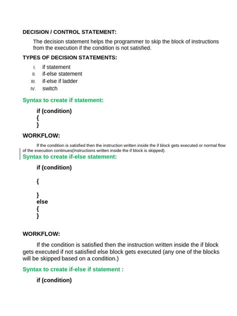 3 Decision Statement And Loop Pdf Control Flow Software Development