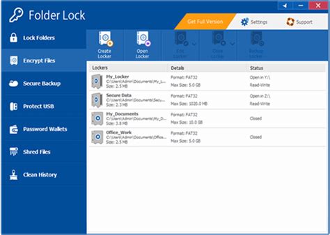 Folder Lock File Lock And Encryption Software Free Download