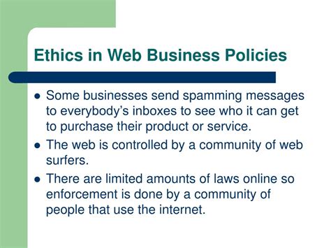 Ppt Ethics In E Commerce Powerpoint Presentation Free Download Id