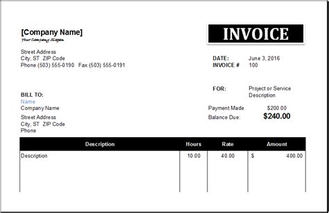 Free Retainer Invoice Template FREE Updated Bonsai