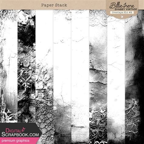 Paper Stack 2 Overlays Kit By Billie Irene Graphics Kit