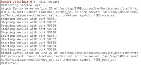 Restart Service Layer Sap B1 Sap Community
