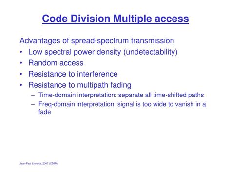 Ppt The Basics Of Code Division Multiple Access Powerpoint