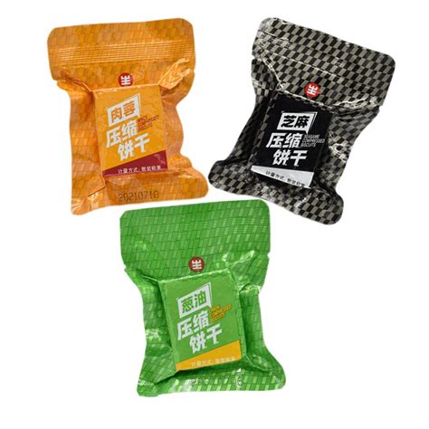 冠生园压缩饼干代餐葱油味小包装户外食品旅行学生军应急干粮500g虎窝淘