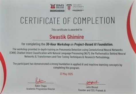 Ai Machinelearning Artificialintelligence Lifelonglearning Certificateachieved Gratitude