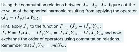 Solved X Y Using The Commutation Relations Between Îx Îv