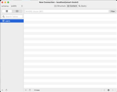 Postgresql Psequel Not Showing Table Content On My 2020 Mac Stack Overflow