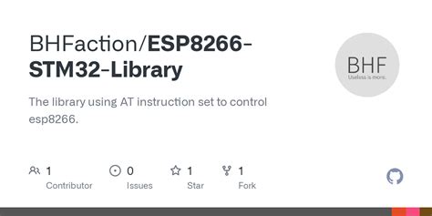 Github Bhfaction Esp Stm Library The Library Using At Instruction Set To Control Esp