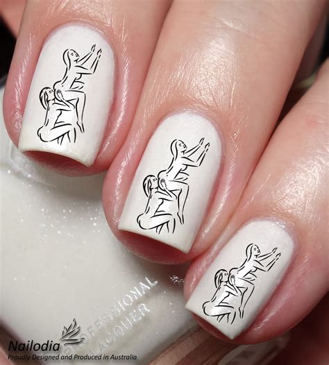 Lesbian Sex Position Nail Art Sticker Decal Nailodia