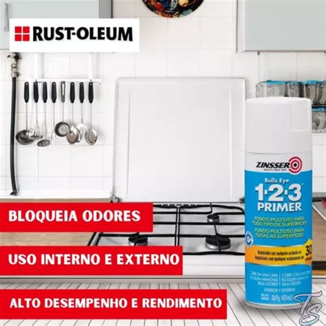 Spray Primer 123 Zinsser 369g Rust Oleum Tintas SultÃo