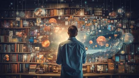Premium Ai Image A Photo Of A Person Accessing Educational Resources