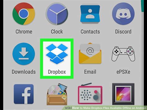 how to make dropbox files available offline on android 4 steps