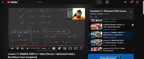 Learned Bubble Sort From Codehelp Mritunjay Kumar Posted On The Topic