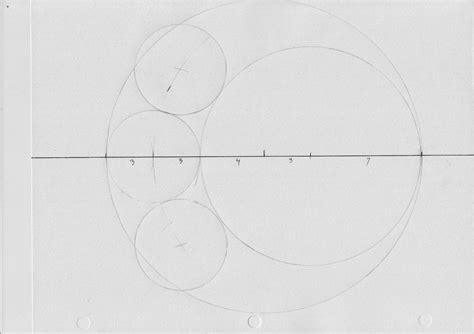 Geometry Unequal Circles Within Circle With Least Possible Radius