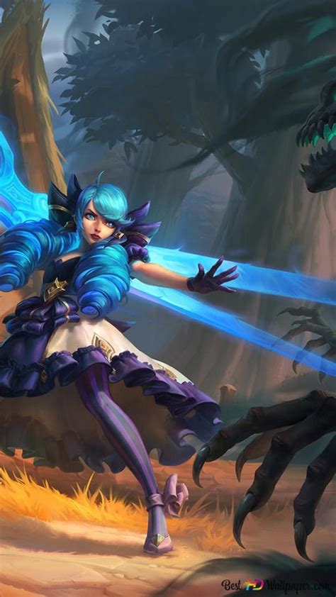 League Of Legends Gwen Monster Scene HD Wallpaper Download