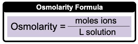 Osmolarity Chemistry Video Clutch Prep