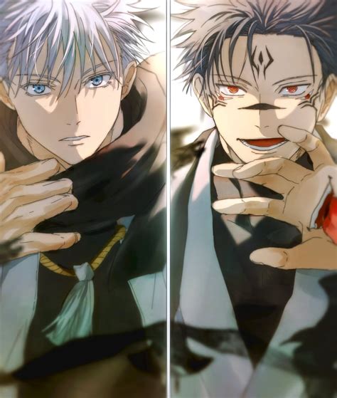 Gojou Satoru And Ryoumen Sukuna Jujutsu Kaisen Drawn By Yoon Dmsco Danbooru